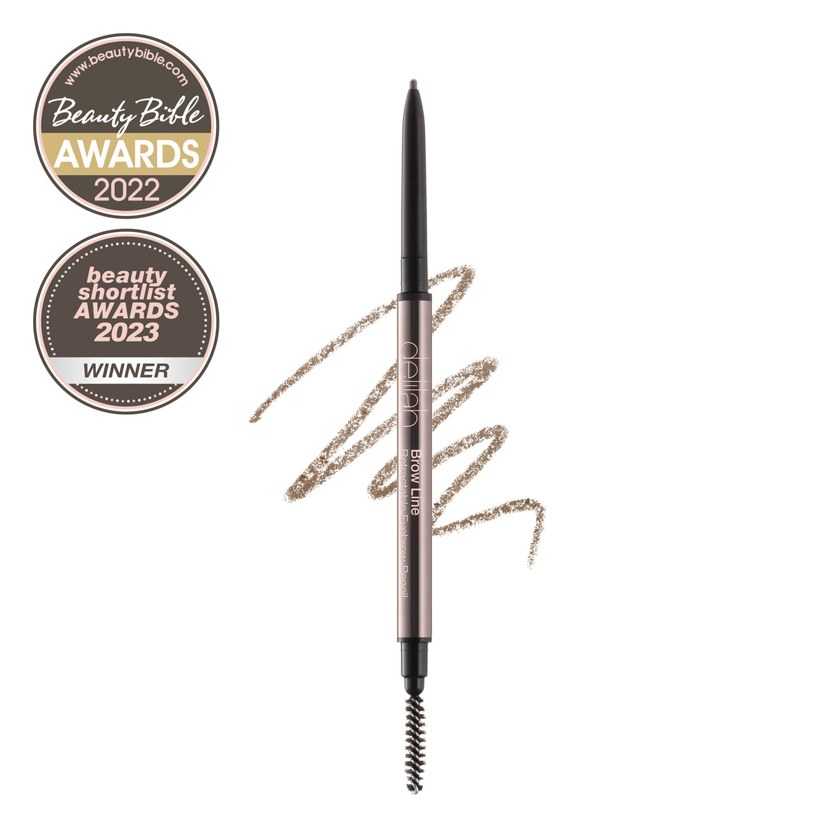 Brow Line | Retractable Eye Brow Pencil with Brush – delilah Cosmetics US