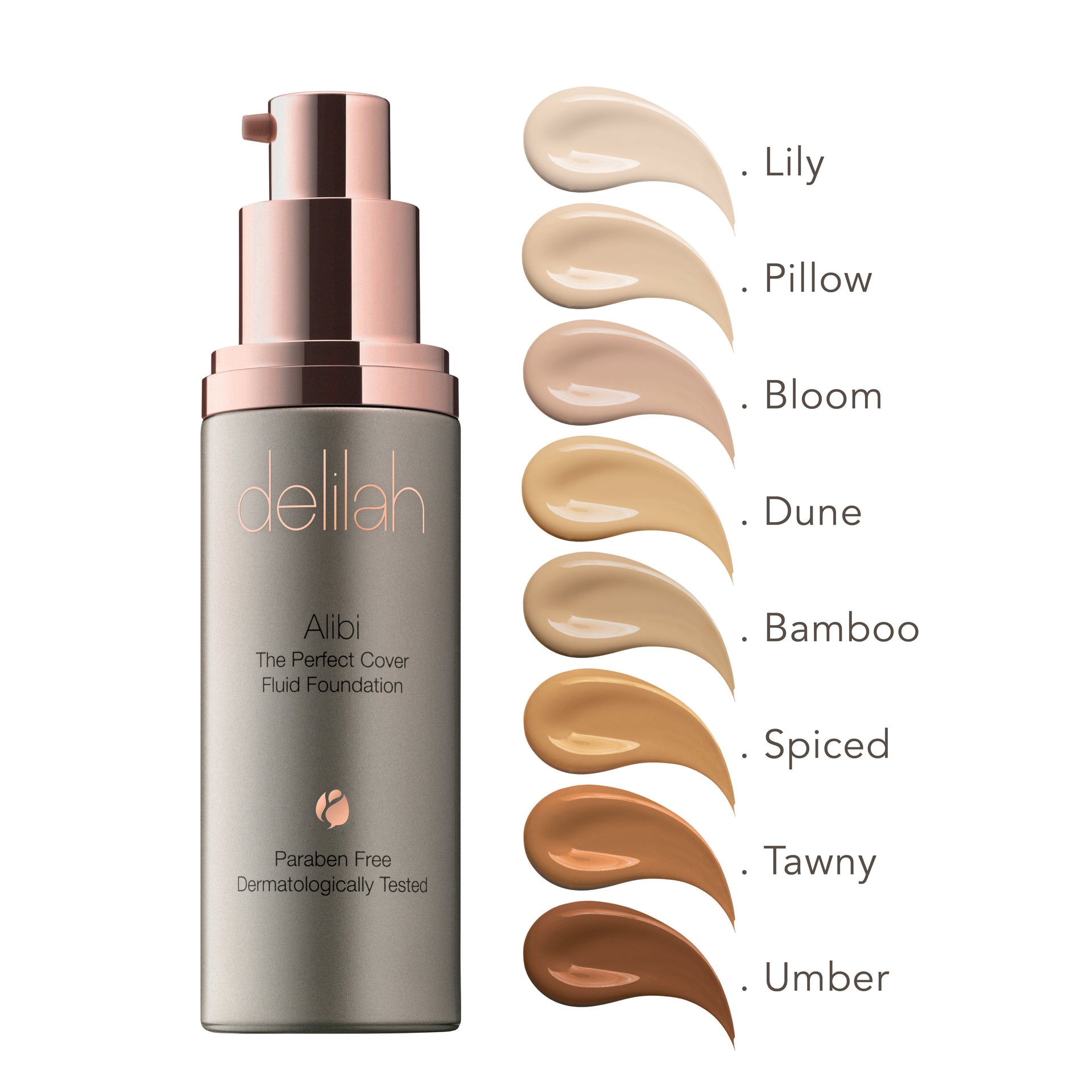 Alibi | The Perfect Cover Fluid Foundation – delilah Cosmetics US